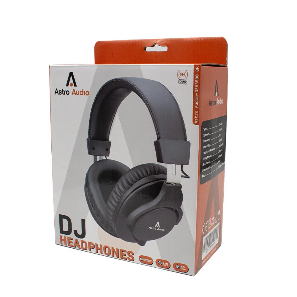 Astro Audio DSH3500BK DJ Headphones | IMS Distribution