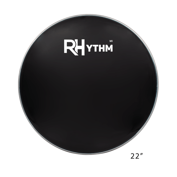 Rhythym MI 22" Black Drum Head 0.25mm – IMS Distribution