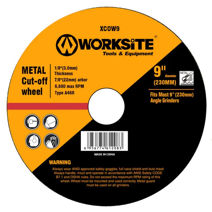 Worksite 230mm Cut off Wheel – Durable & Reliable – IMS Distribution